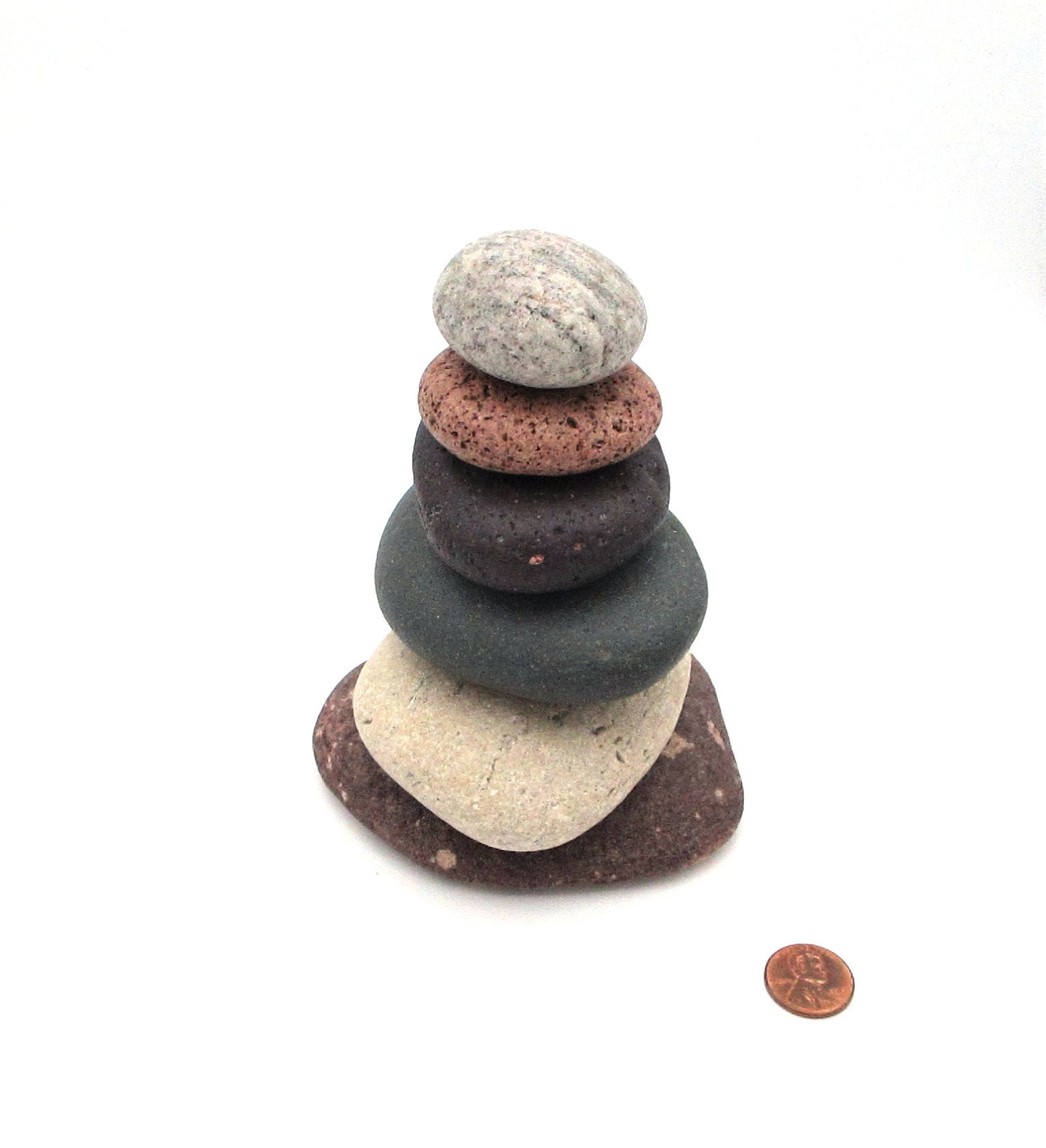 Pure Michigan Beach Rock Cairn #78, Natural Stone Stack Cairn, Nature ...