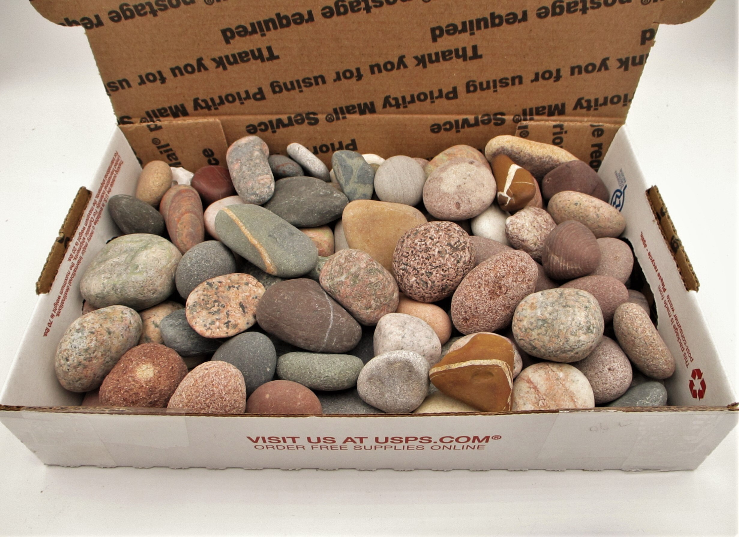 Lake Michigan and Lake Superior Small Stone Assortment, Natural Beach ...