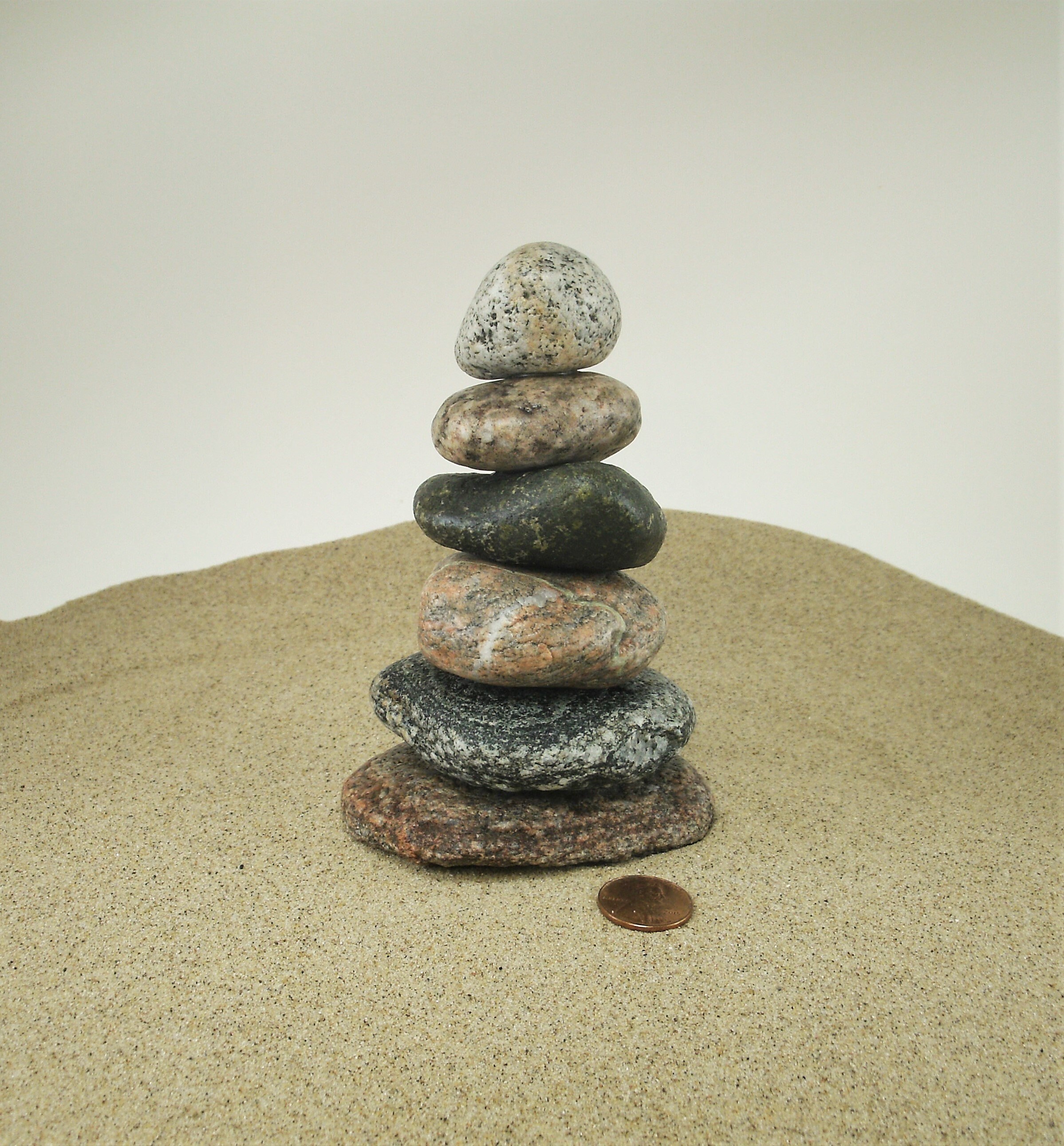 Rock Cairn, Lake Michigan Stone Messenger Cairn Sculpture #349 ...