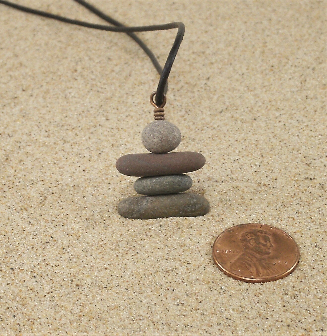 Inukshuk, Lake Superior Copper Harbor Pebble Inukshuk Style Pendant ...