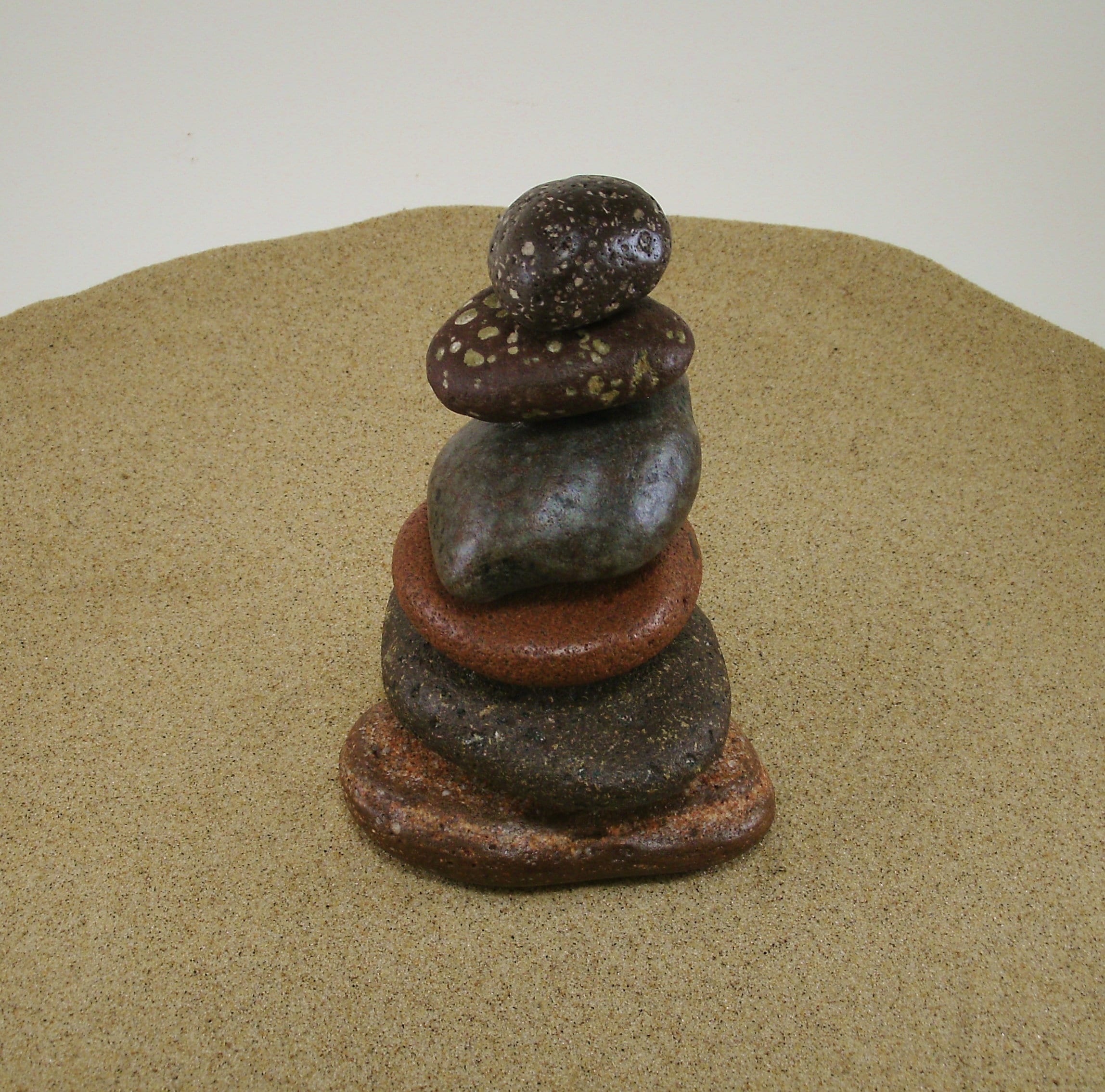 Lake Superior Rock Cairn, Stone Cairn, Beach Stone Cairn #37, Natural ...