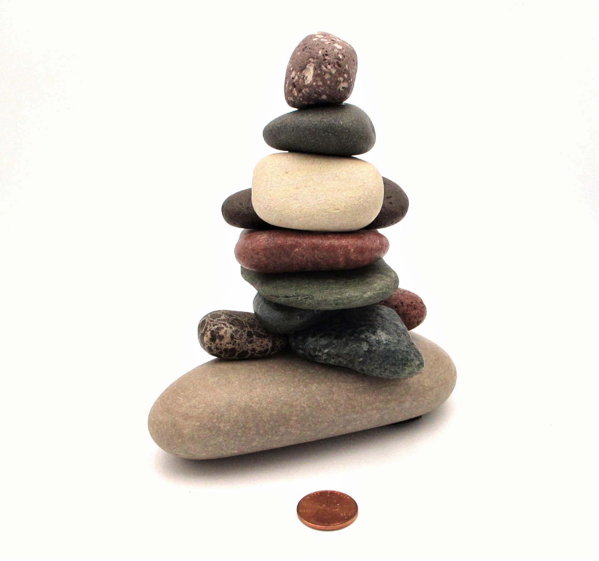 Pure Michigan Stone Cairn #196, Stacked Beach Stones, Rock Cairn ...