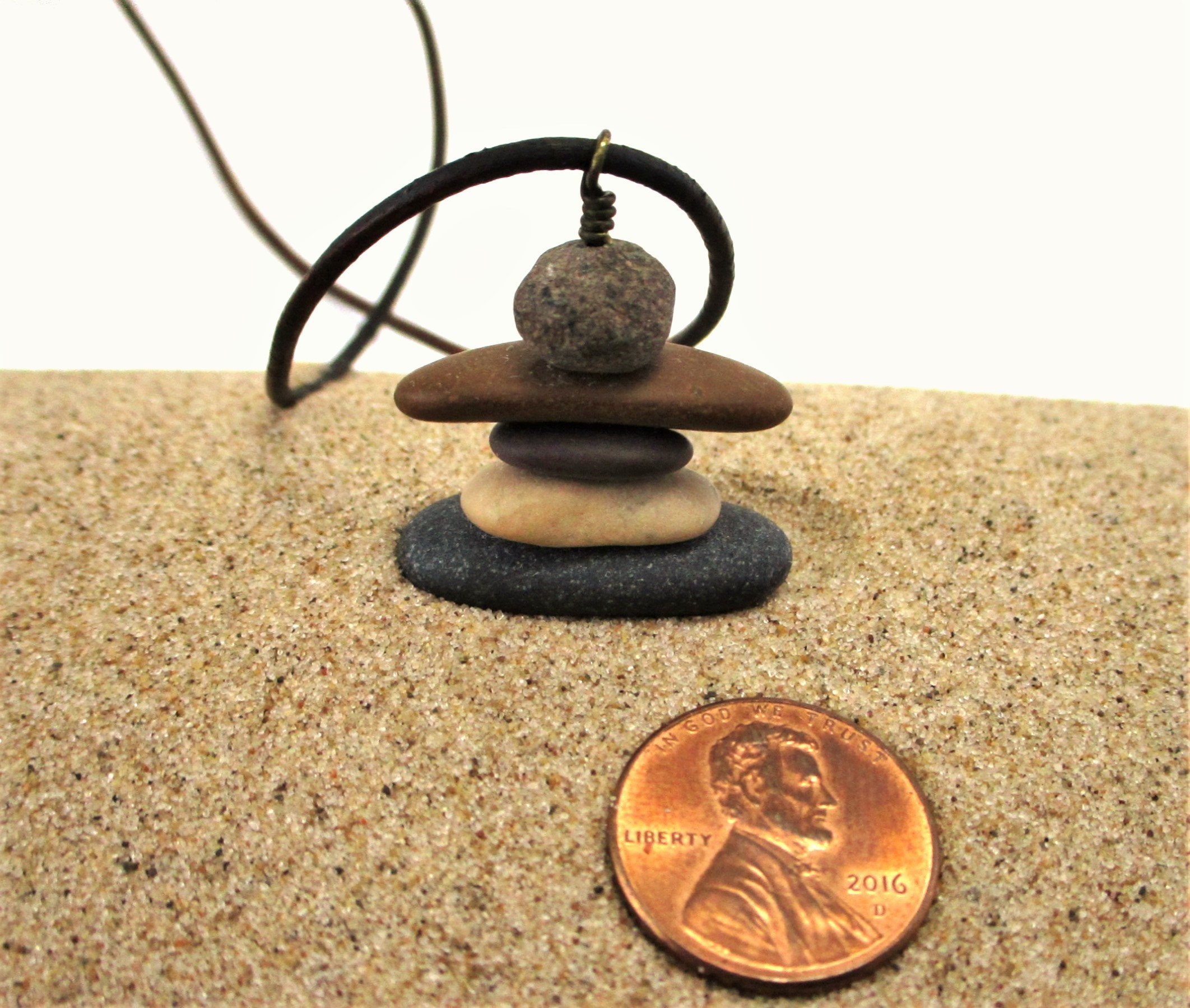 Inukshuk Pendant Necklace with Gift Box, Lake Michigan & Superior, Long ...