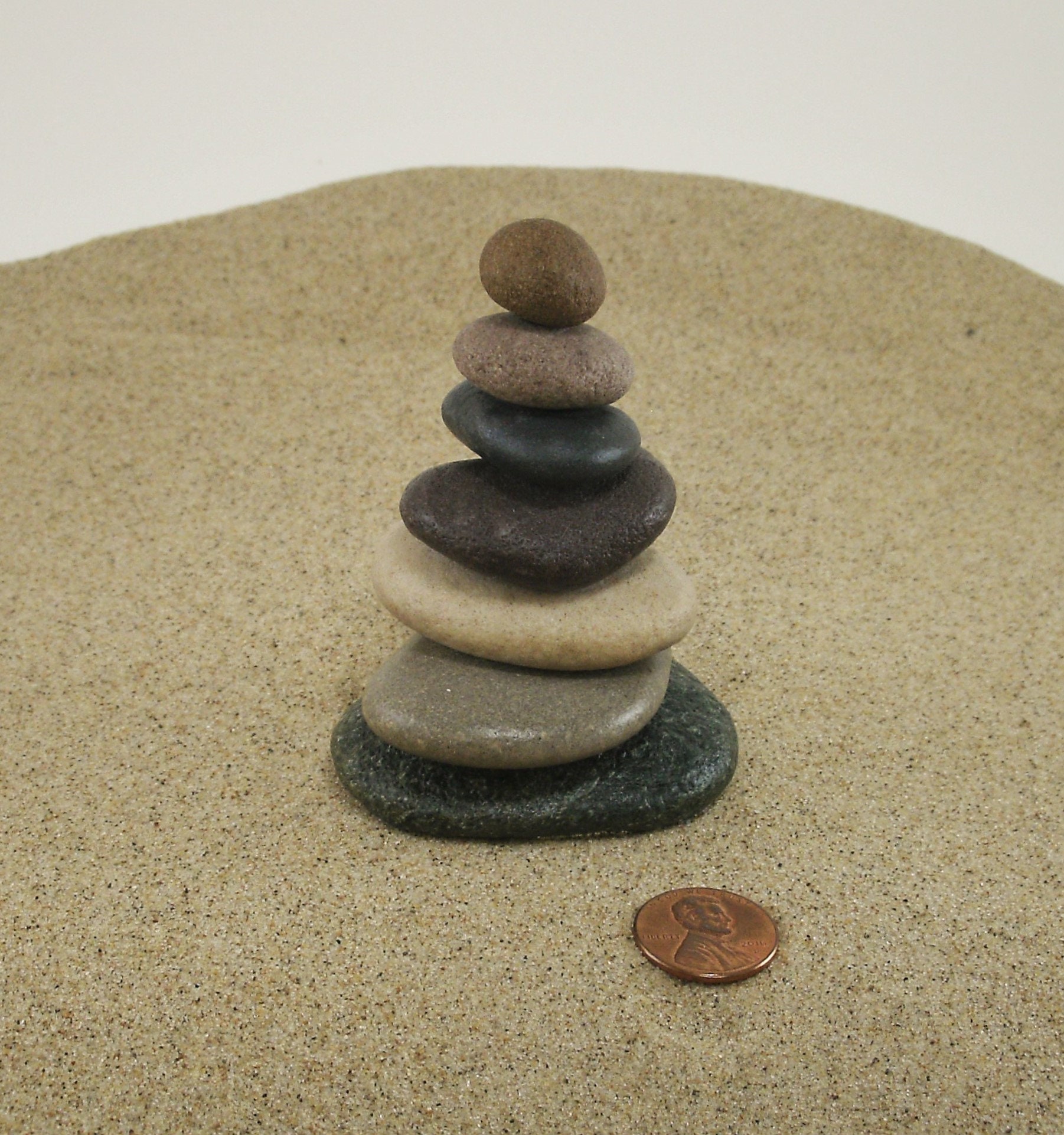 Stone Cairn from South Haven and Saugatuck #407, Beach Rock Cairn ...