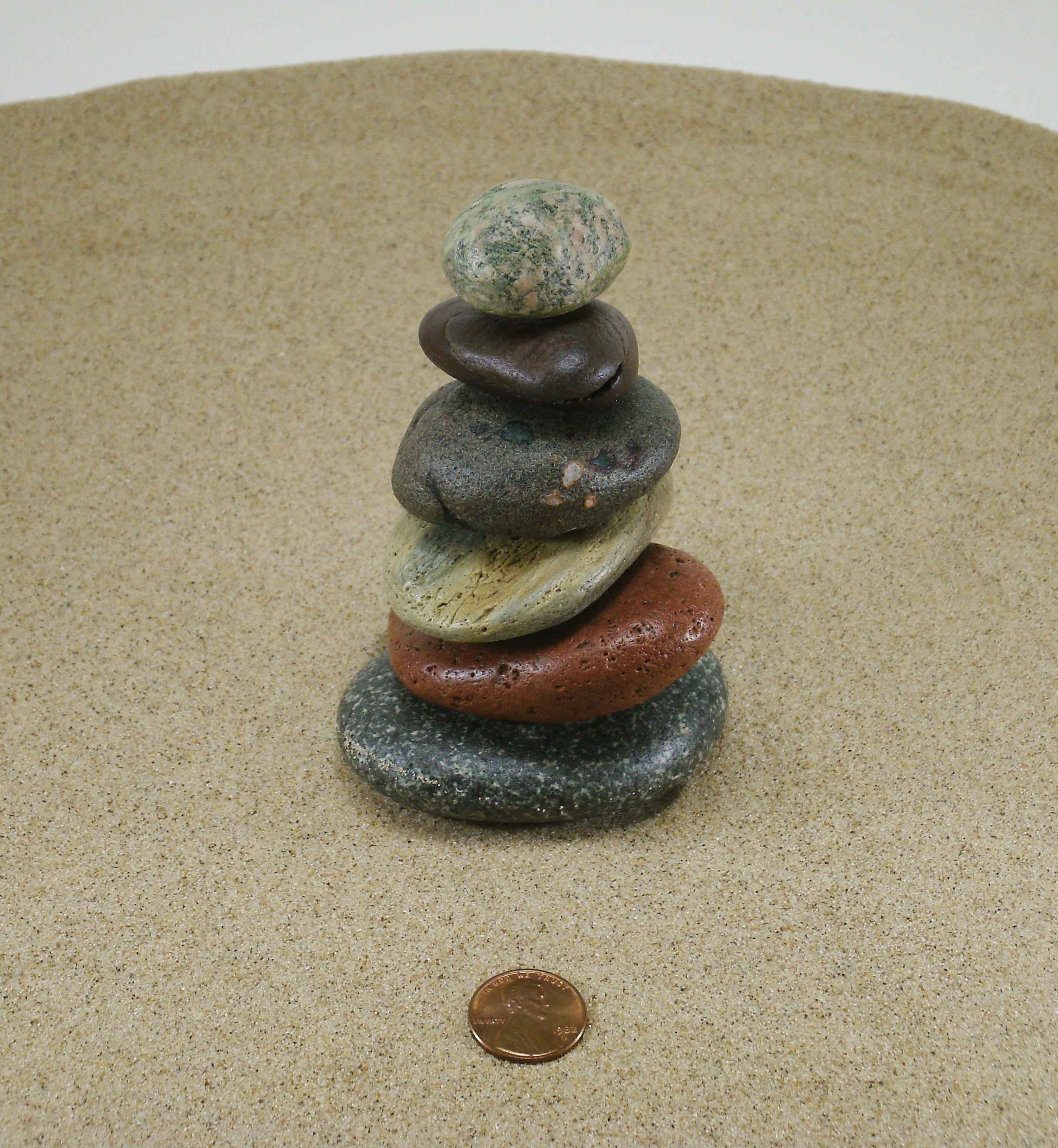 One of a Kind Handmade Lake Superior Stone Cairn Sculpture #31, Copper ...