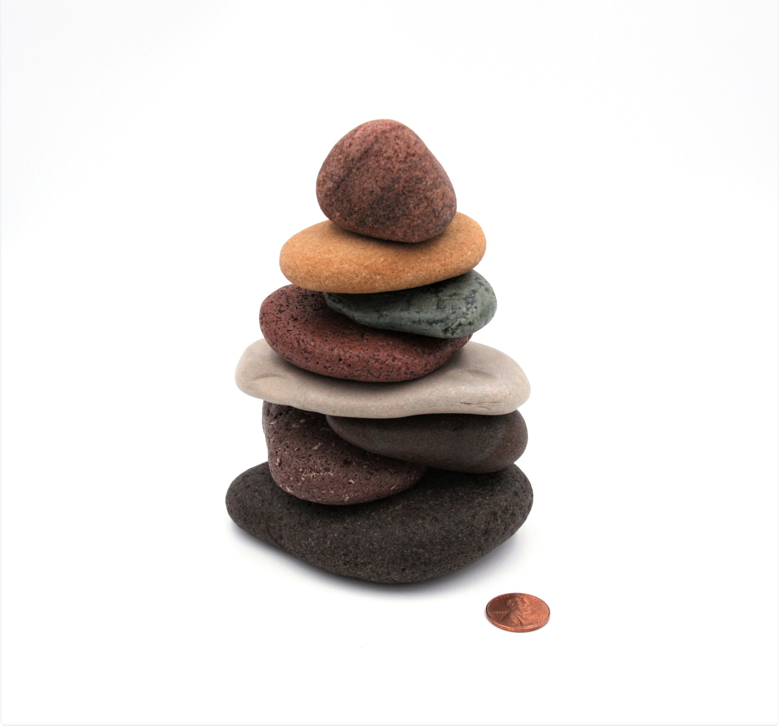 Pure Michigan Rock Cairn, Stone Cairn, Beach Stone Cairn #42, Natural ...