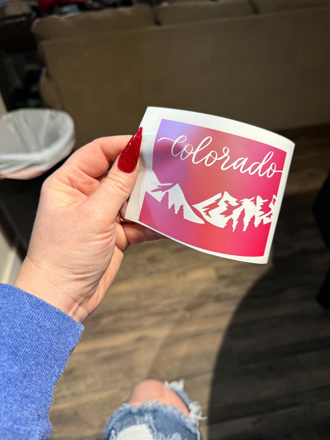 Colorado Vinyl Sticker PINK - Etsy