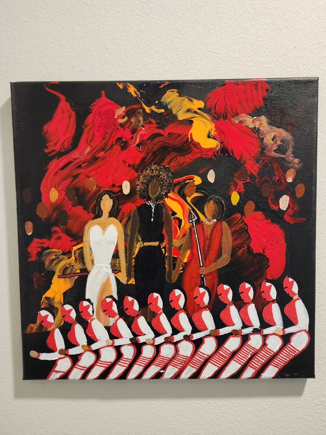 Big Sisters and Little Sisters DST Art, Divine 9, Delta Sigma Theta Art ...