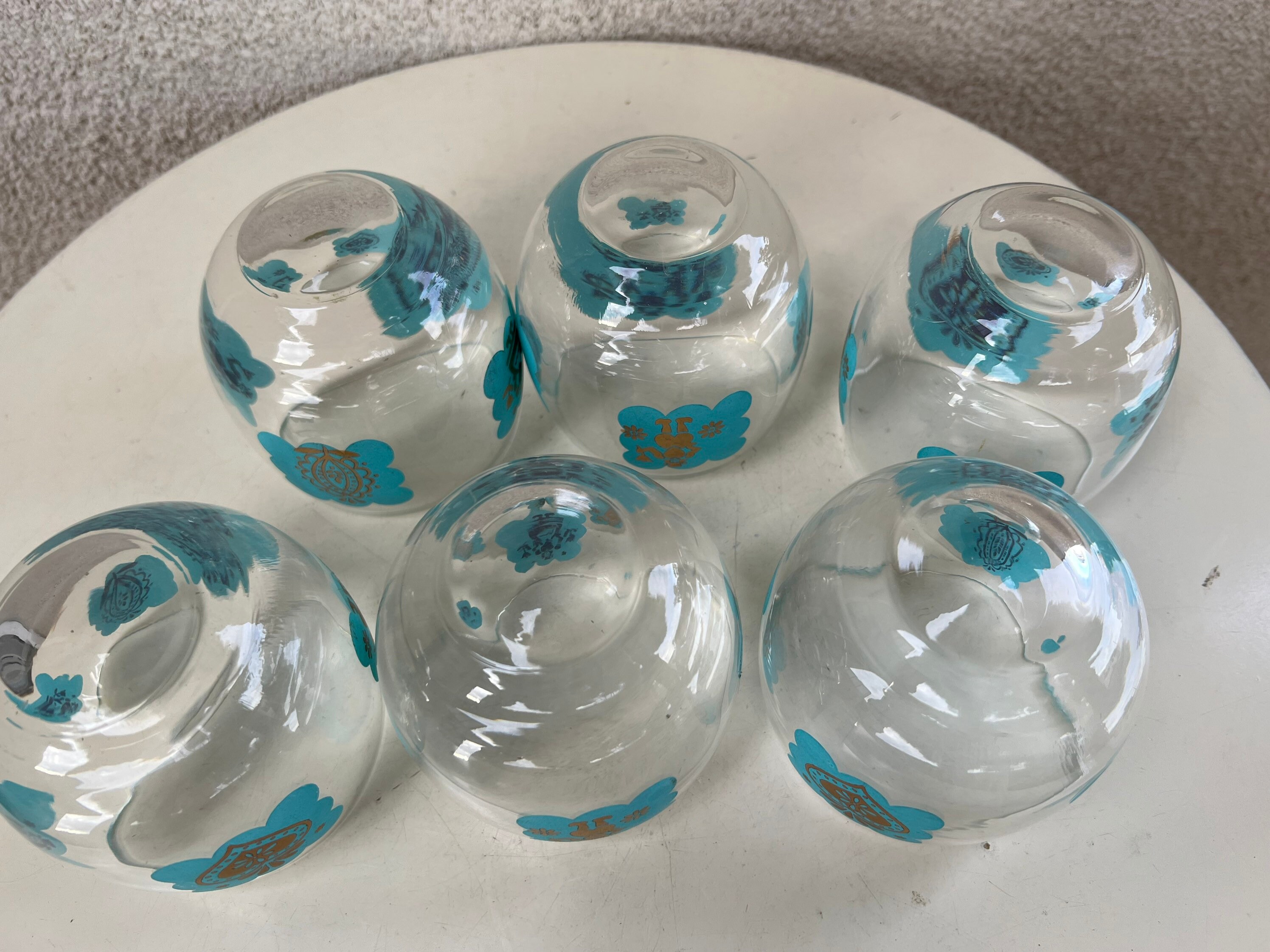 Vintage Federal Glass Co Roly Poly Set 6 Glasses Pennsylvania | Etsy
