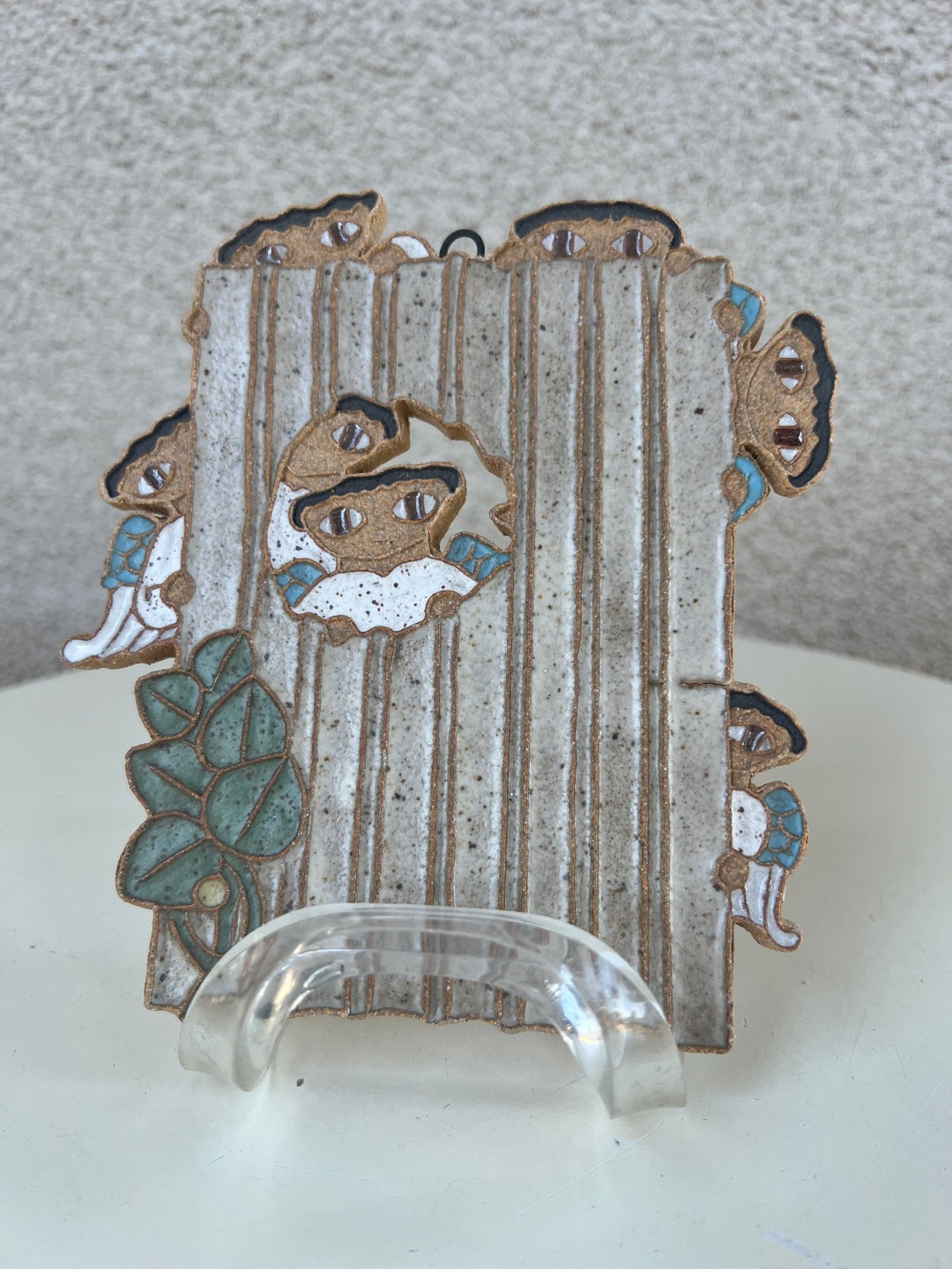 Vintage Angels at the Gate Theme Pottery Ceramic Ornament Decor by St ...