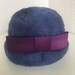 Vintage Mid Century Royal Blue Fuzzy Formal Hat Purple Bow - Etsy