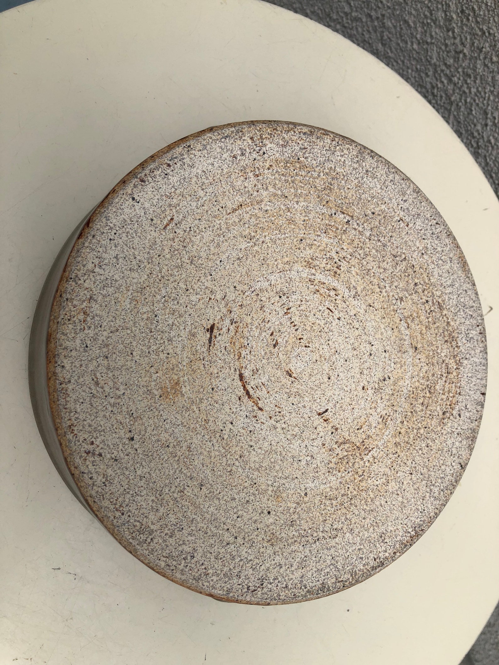 Vintage modern stoneware pottery casserole bowl rich browns | Etsy