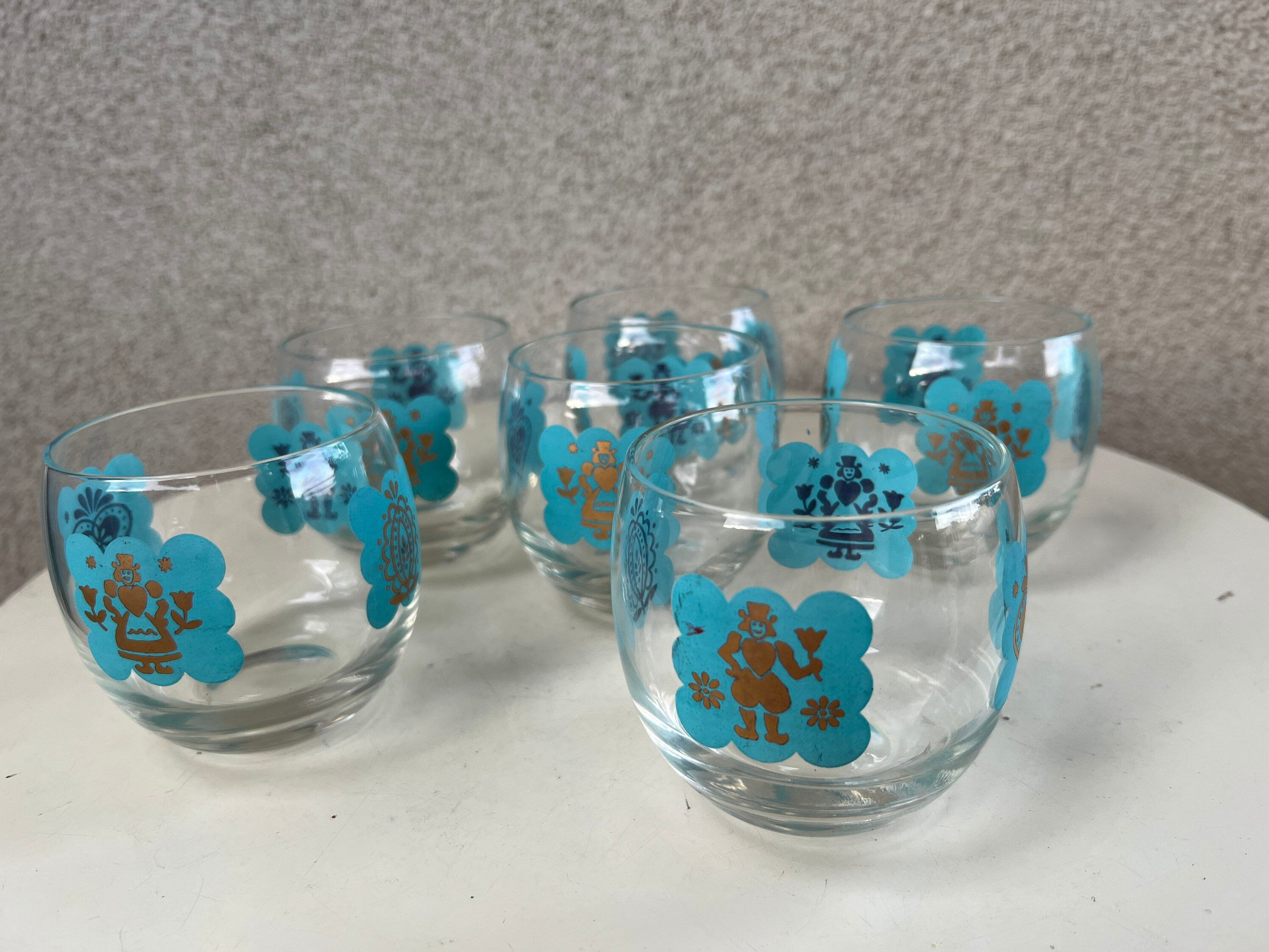 Vintage Federal Glass Co Roly Poly Set 6 Glasses Pennsylvania | Etsy