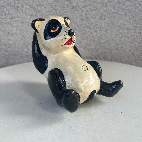 Paper Mache Panda - Etsy