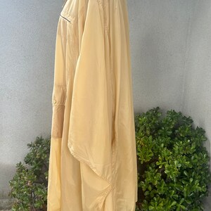 Vintage Nylon Rain Cape Soft Yellow Pockets Sz XL by R.O.C. - Etsy