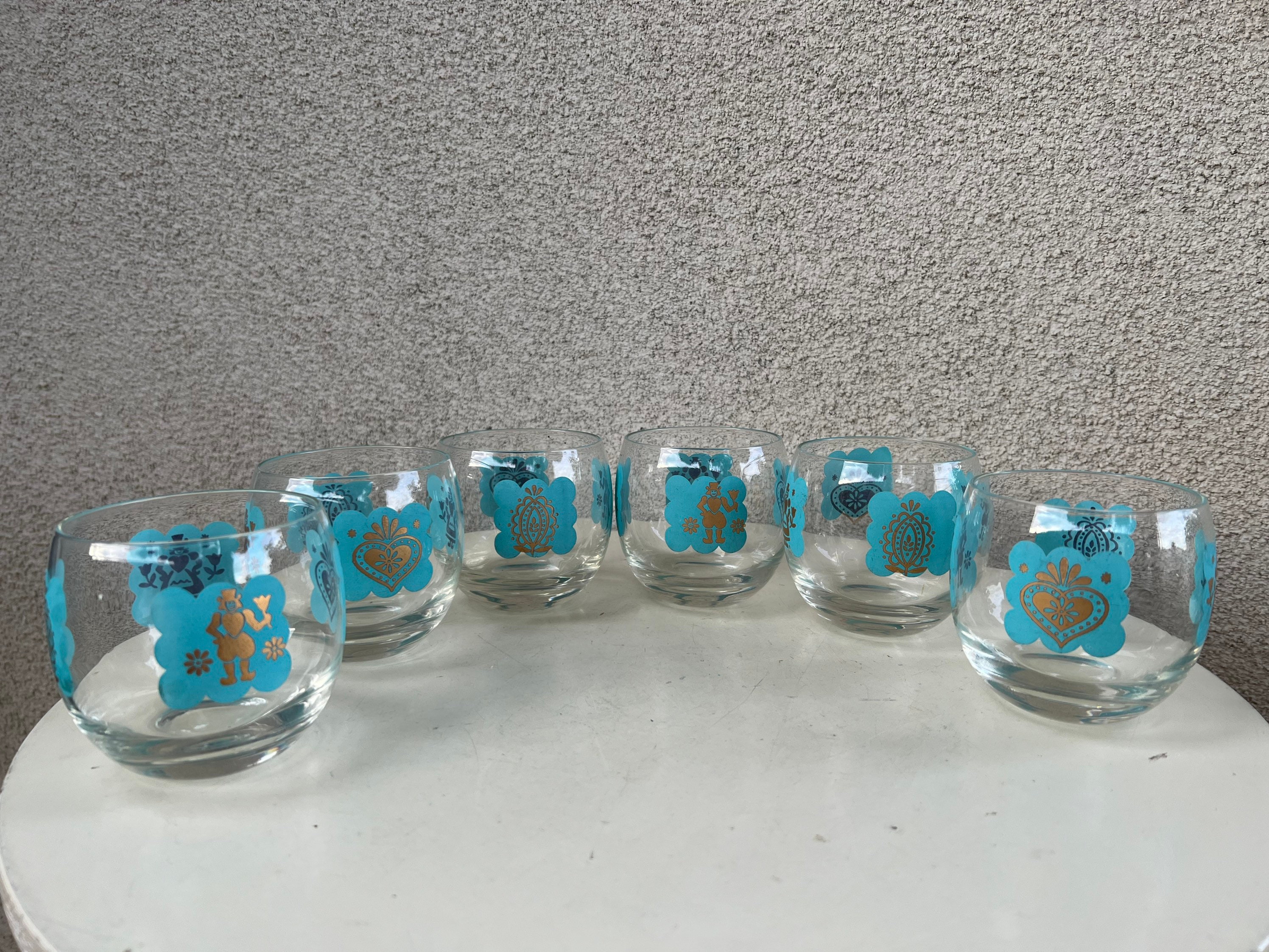Vintage Federal Glass Co Roly Poly Set 6 Glasses Pennsylvania | Etsy