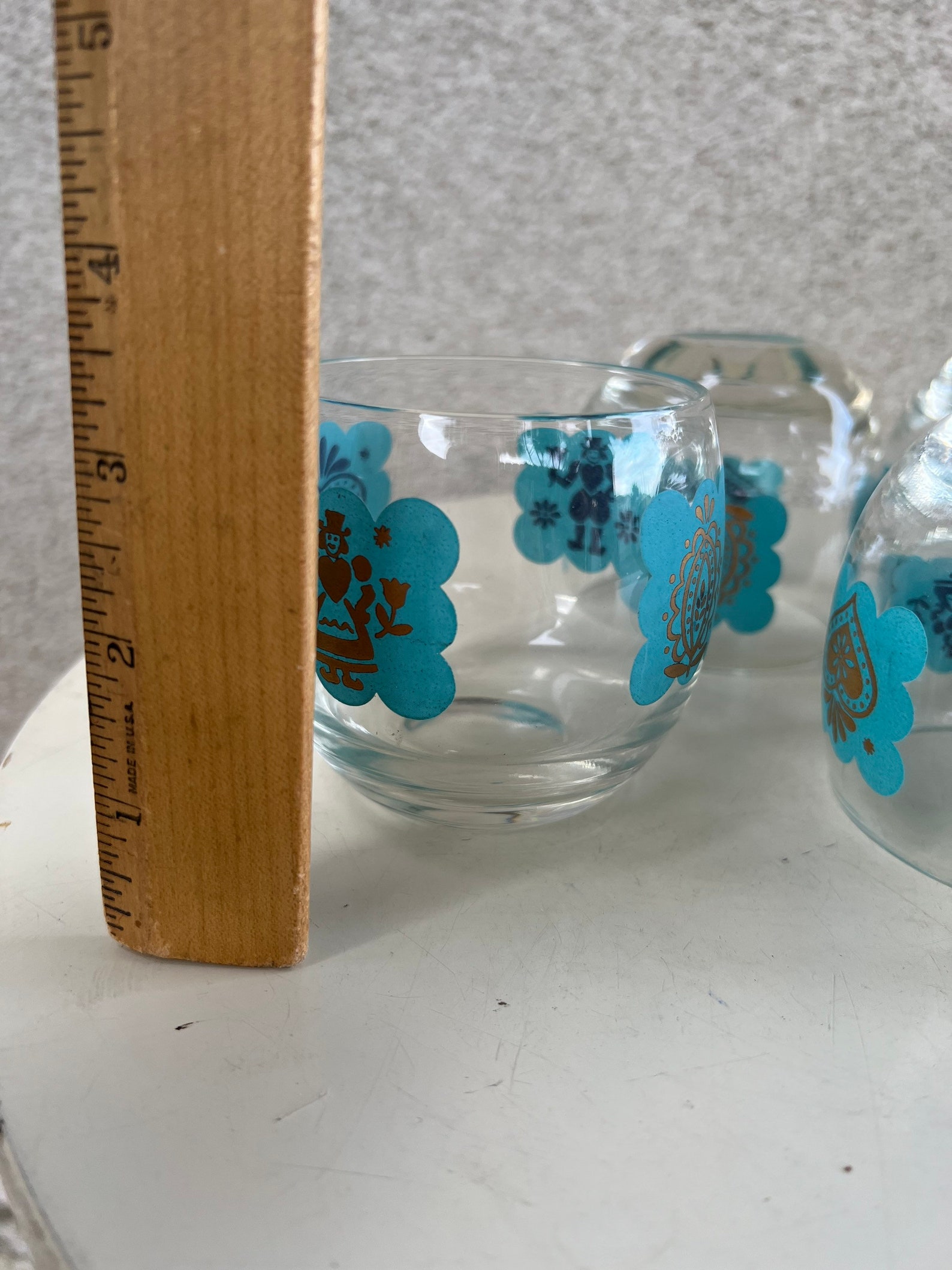 Vintage Federal Glass Co Roly Poly Set 6 Glasses Pennsylvania | Etsy