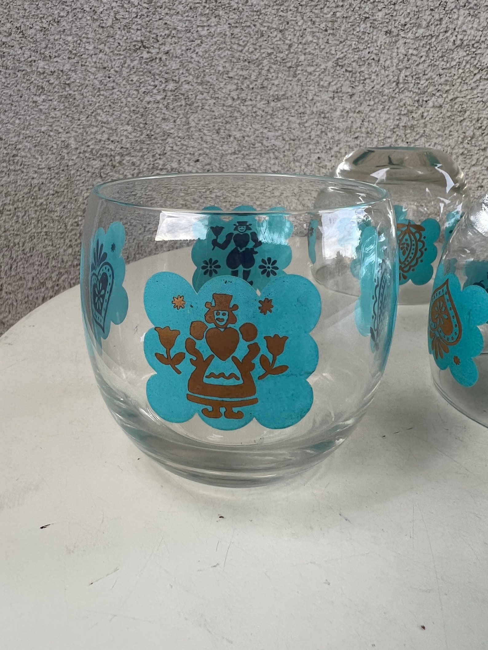 Vintage Federal Glass Co Roly Poly Set 6 Glasses Pennsylvania | Etsy