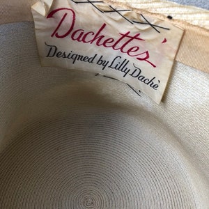 Vintage 1950s Pillbox Brim Hat off White Attached Black Ribbon Band ...