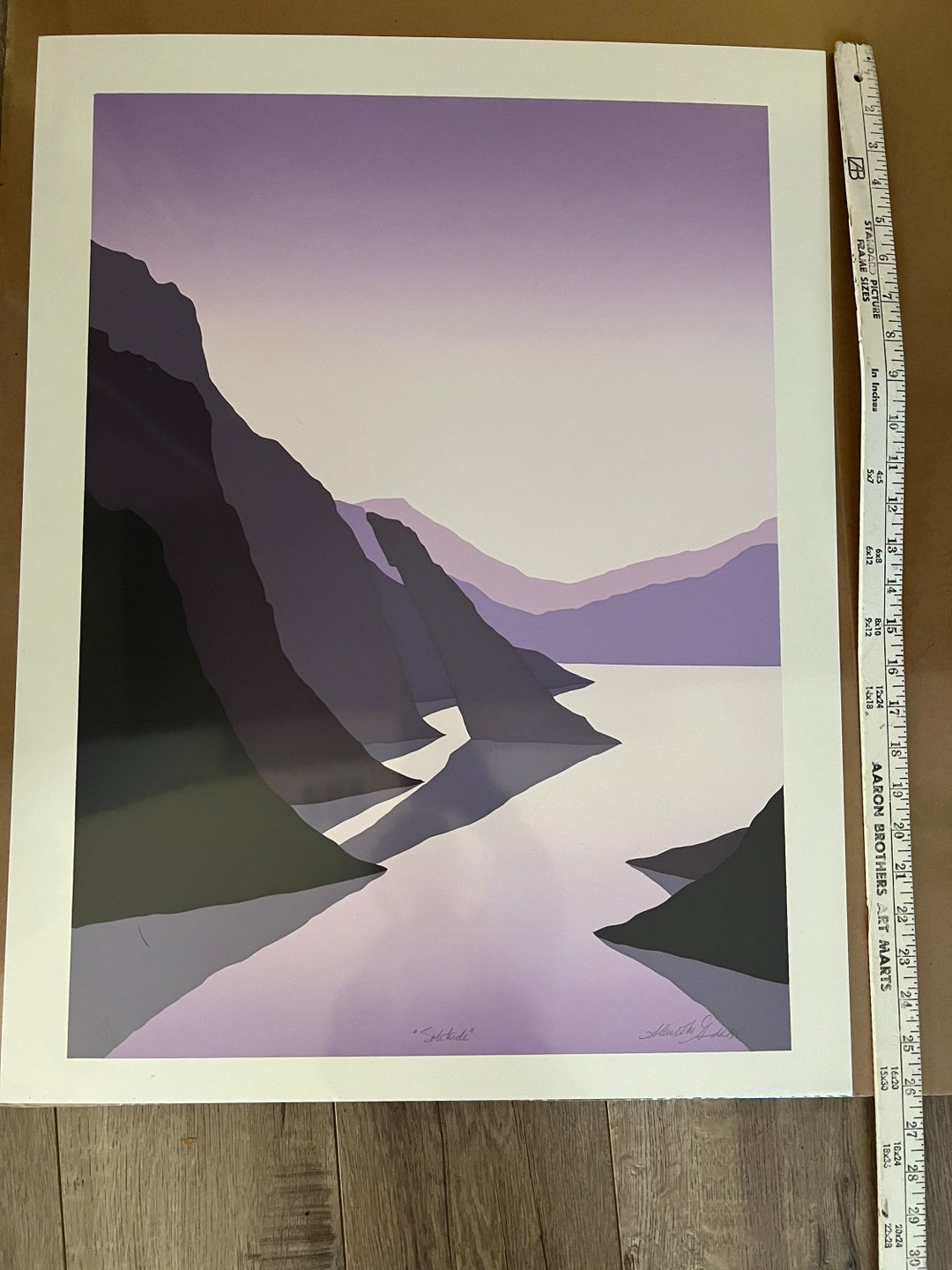 Albert Guida Serigraph Art Print solitude 26 X 20. 1980s Era, Signed ...