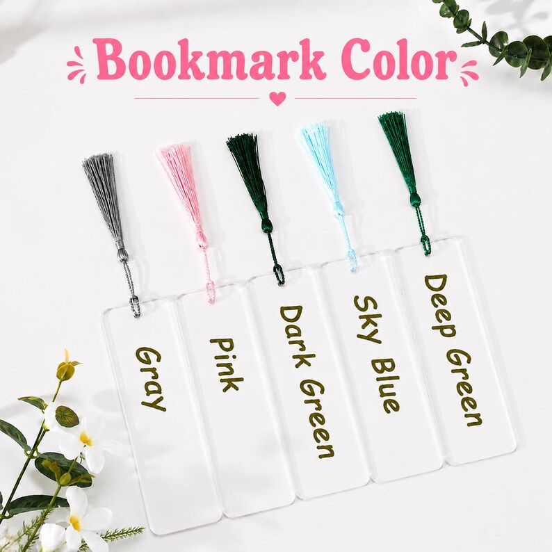 Personalized Teacher Bookmark, Custom Photo Acrylic Bookmark, Teacher ...
