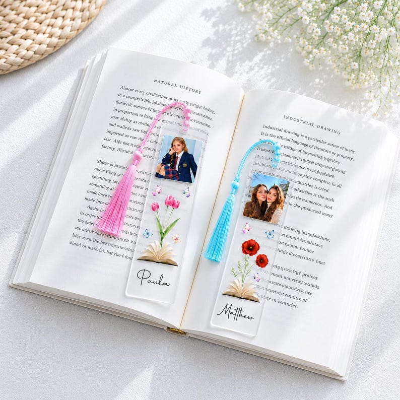 Personalized Teacher Bookmark, Custom Photo Acrylic Bookmark, Teacher ...