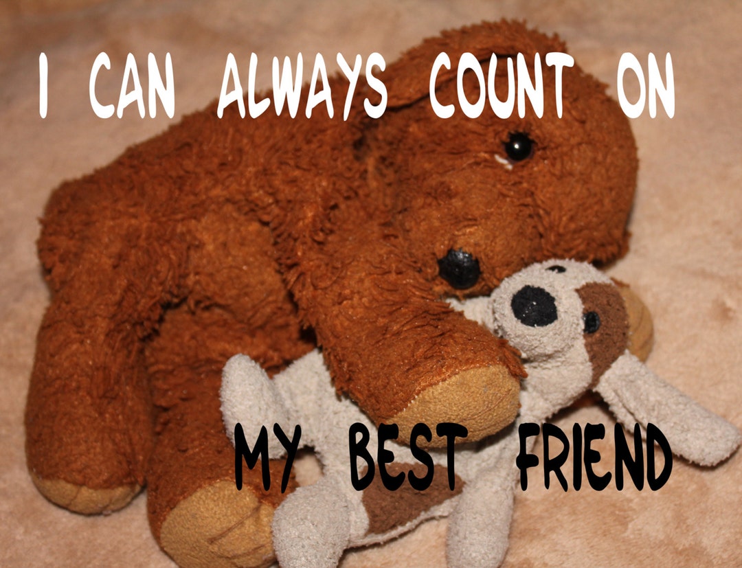 Best Friends Card With Stuffed Animals - Etsy
