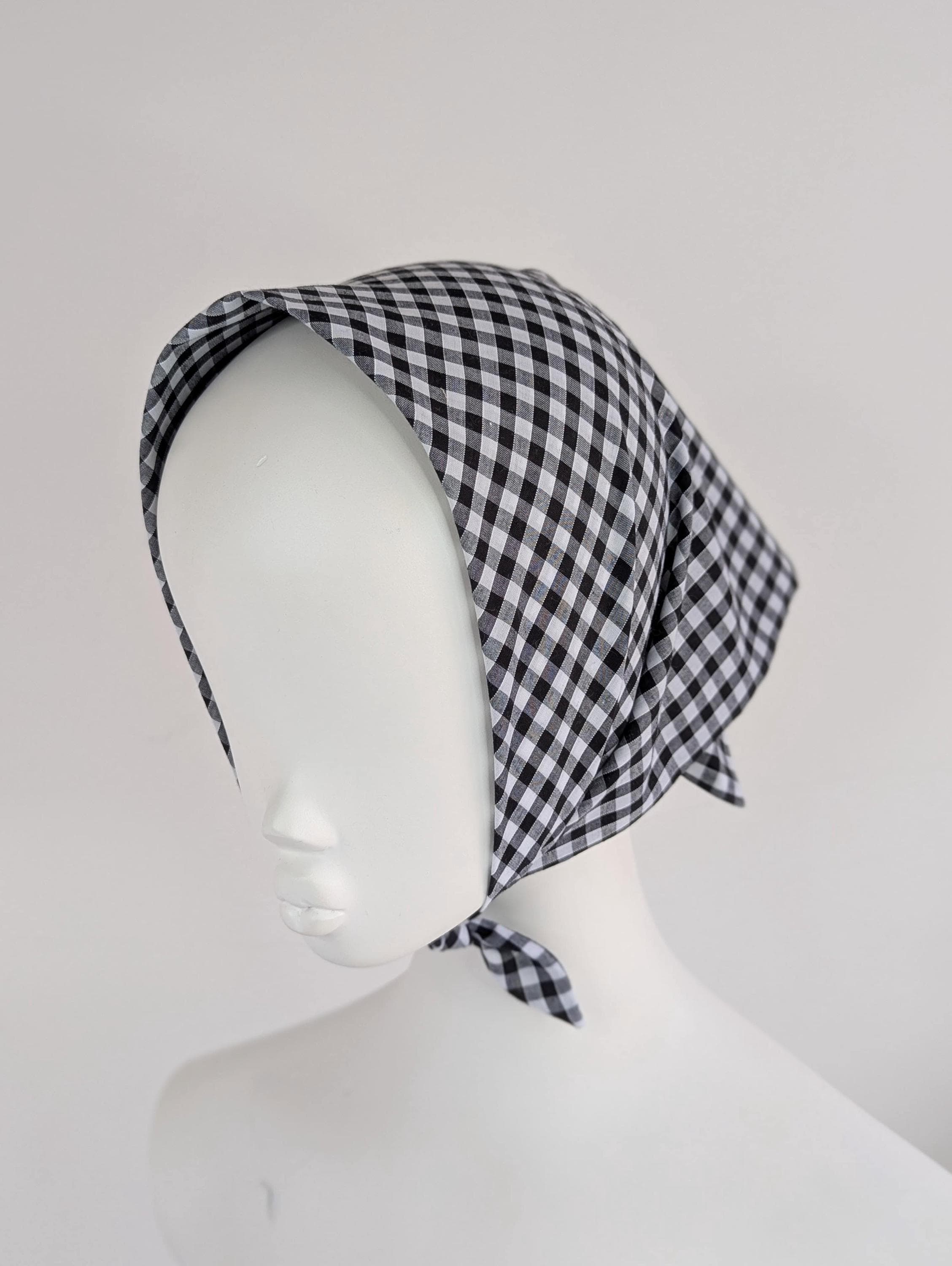 Cotton Gingham Bandana: Y2k Cottagecore Head Scarf Headwear - Etsy