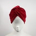 Ready to Wear Turban Hat Christmas Red Velvet Turban Twist Front Hat ...