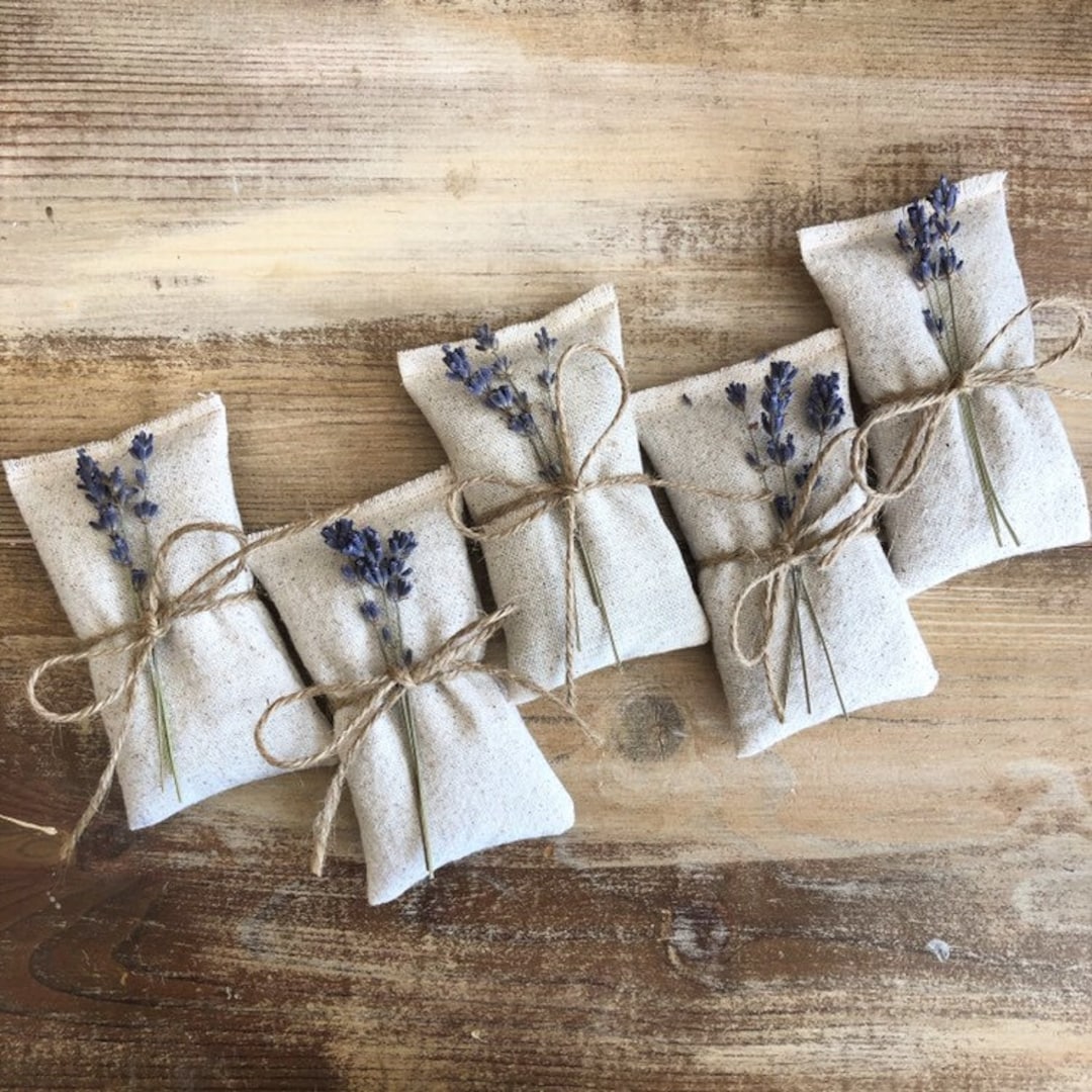 Natural Cotton Sachets With Dried Lavender or Dried Rose - Etsy