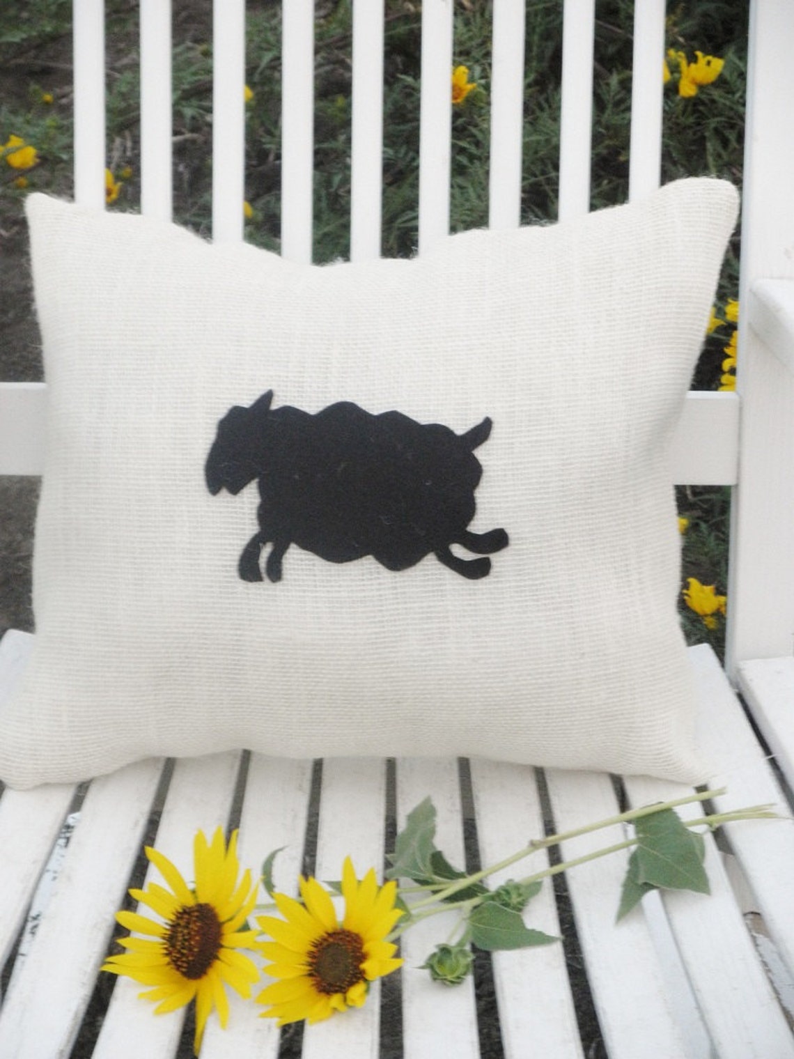 13 X 15 Burlap Sheep Pillow-farm Animal Choose - Etsy