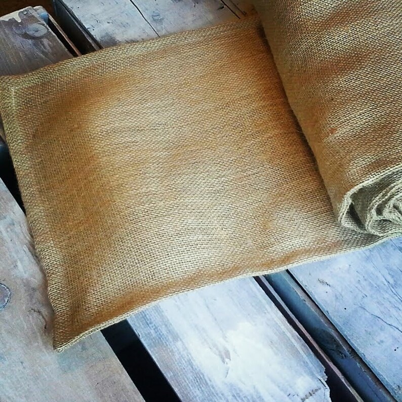 13 X 84 Burlap Table Runner Reversible/double - Etsy