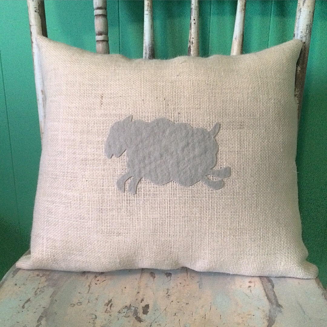 13 X 15 Burlap Sheep Pillow-farm Animal Choose - Etsy