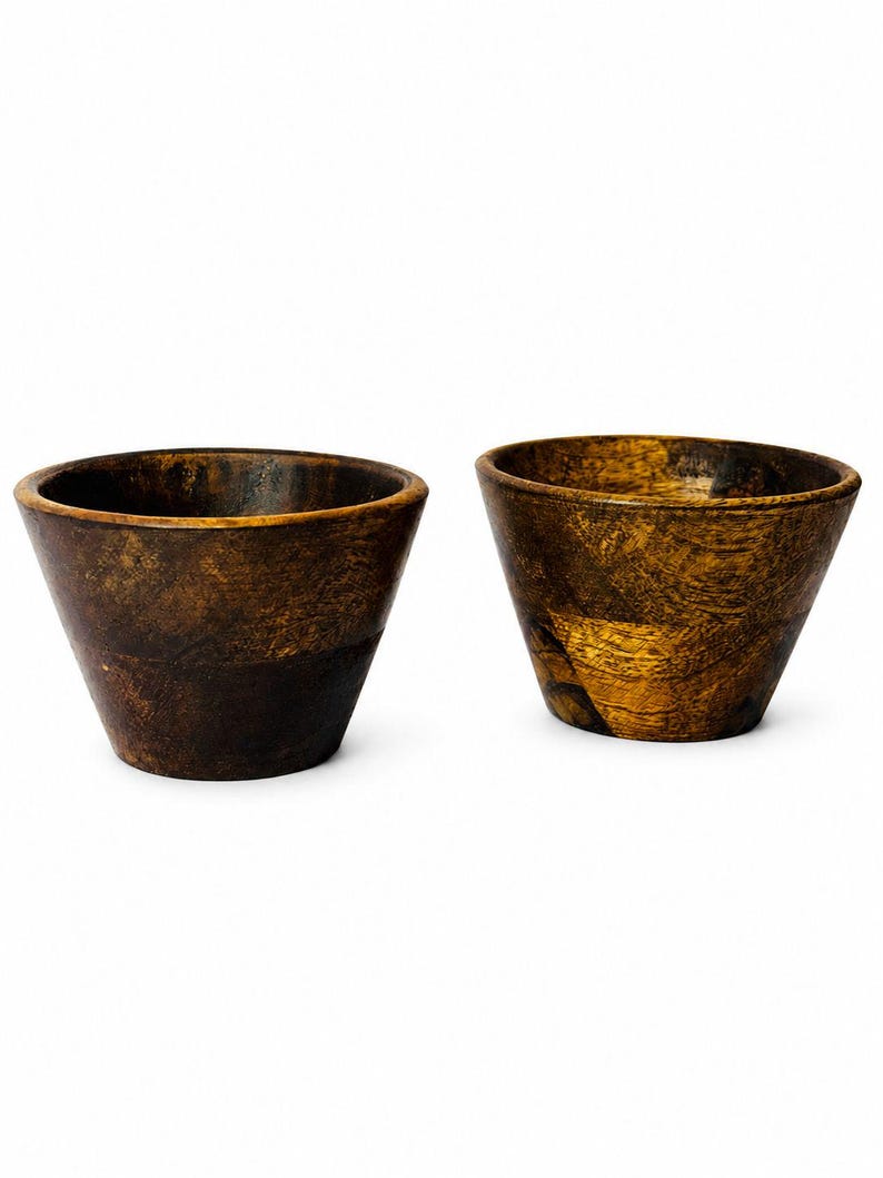 Buy Rustic Wooden Coffee Cups Set of 2 – Handmade Eco-friendly Tea Mug ...