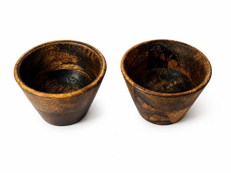 Buy Rustic Wooden Coffee Cups Set of 2 – Handmade Eco-friendly Tea Mug ...