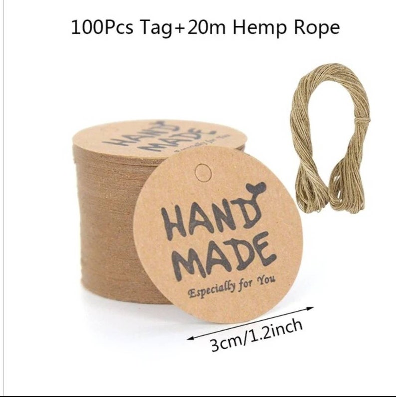 Kraft Paper Tags hand Made Especially for You W/ - Etsy