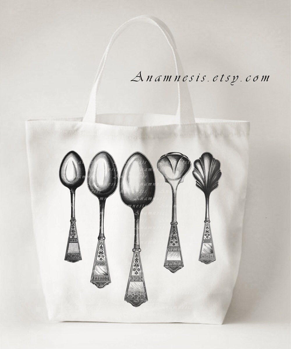 Spoons Art Print SPOON COLLAGE Instant Download Printable Vintage ...