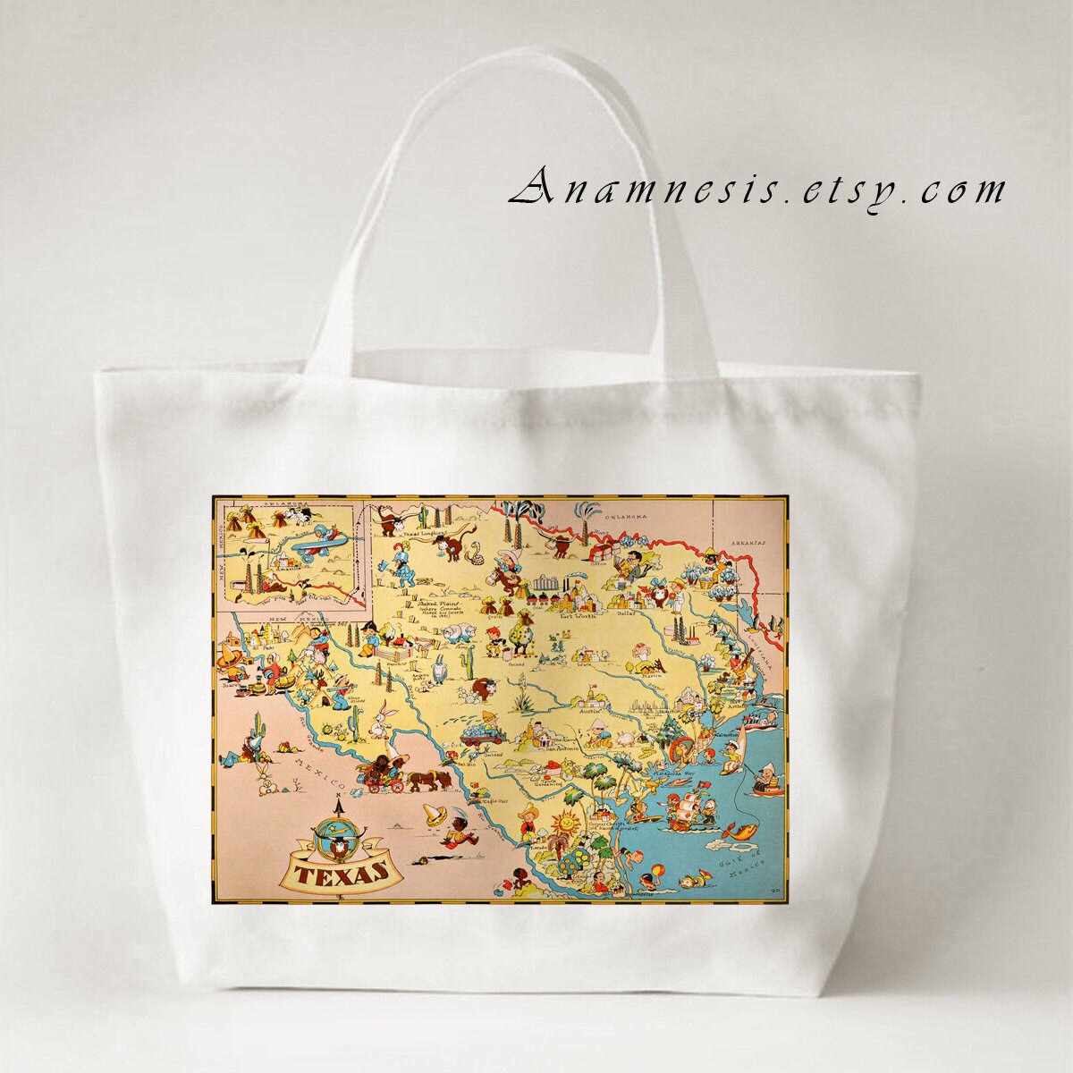 TEXAS MAP - Enhanced High Res Digital Image Download - Printable Retro ...