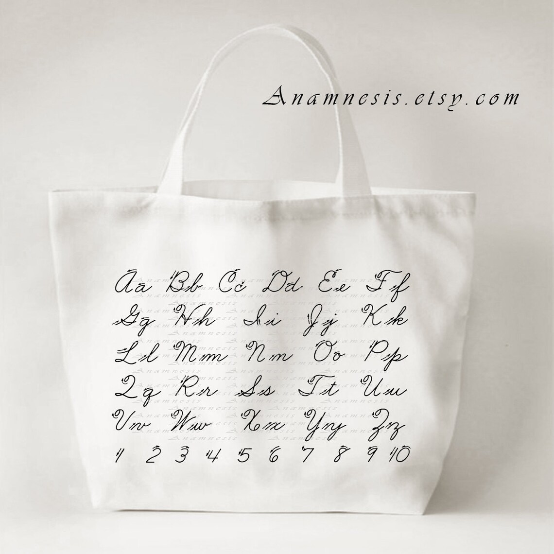 CURSIVE WRITING ALPHABET - Digital Download - Printable Antique ...