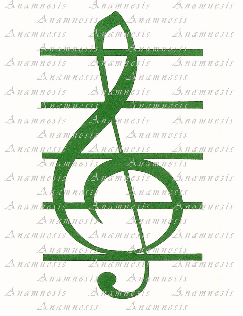TREBLE CLEF Digital Download Printable Music Symbol by - Etsy