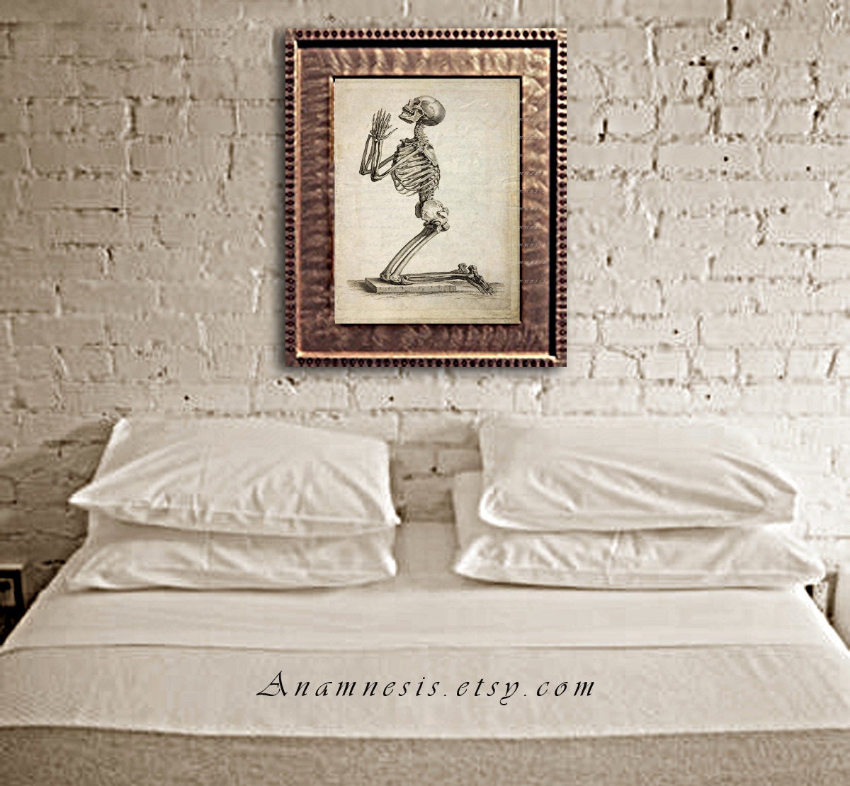 PRAYING HUMAN SKELETON - Digital Download - Printable Antique ...