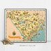 SOUTH CAROLINA MAP Art Print Instant Digital Download Printable Vintage ...