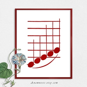 FIVE RED NOTES Digital Download Printable Music Symbols by Anamnesis ...