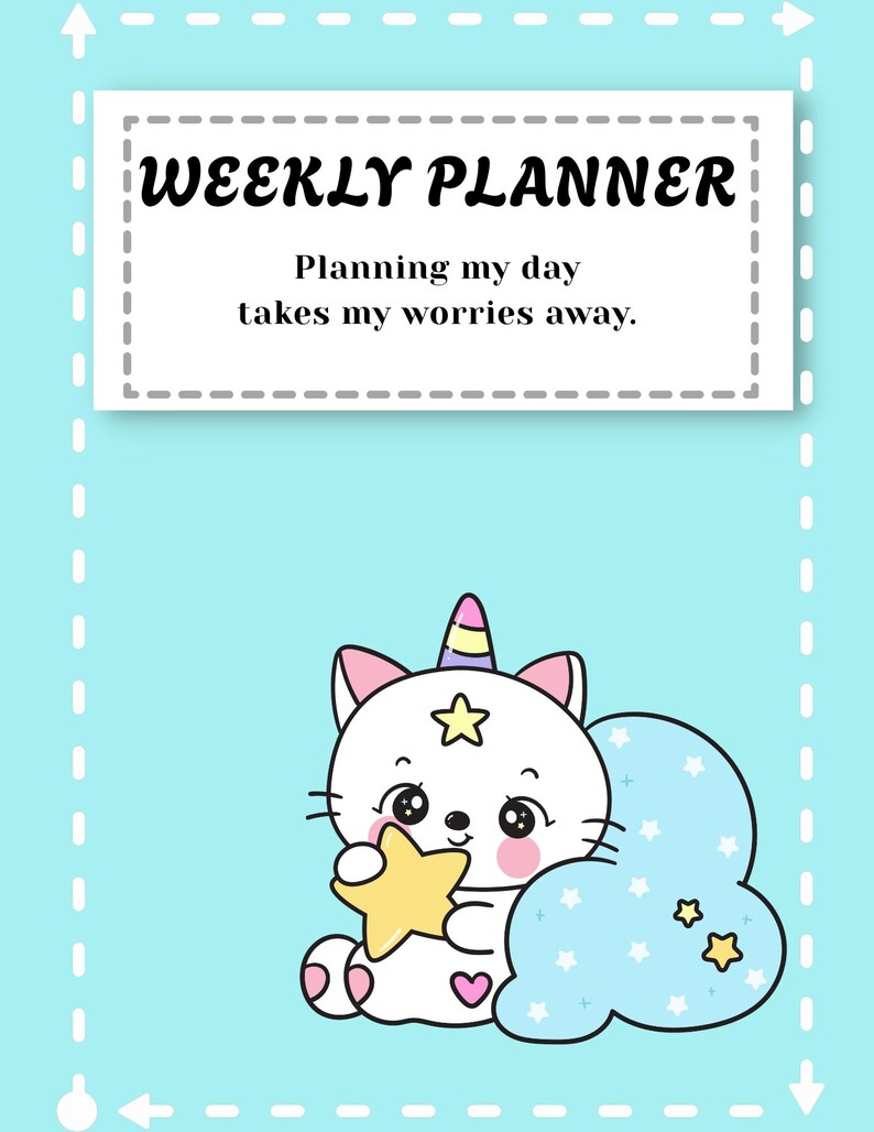 Weekly Planner Printable: Pastel Schedule, To-do List (digital Download ...