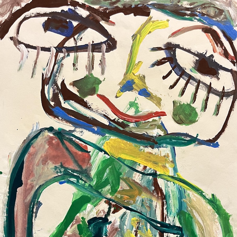 Men Portrait Outsider Art - Etsy