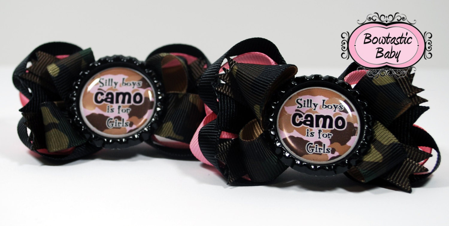 Mini Boutique Bows. Silly Boys Camo is for Girls - Etsy