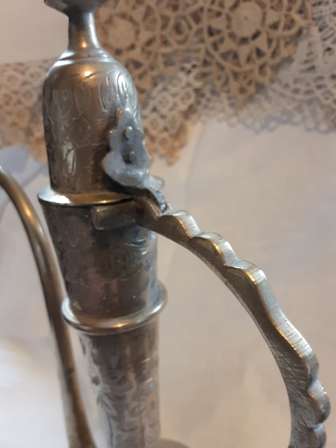 Vintage Ornate Tea Pot Tall Brass Made in India Hinged - Etsy