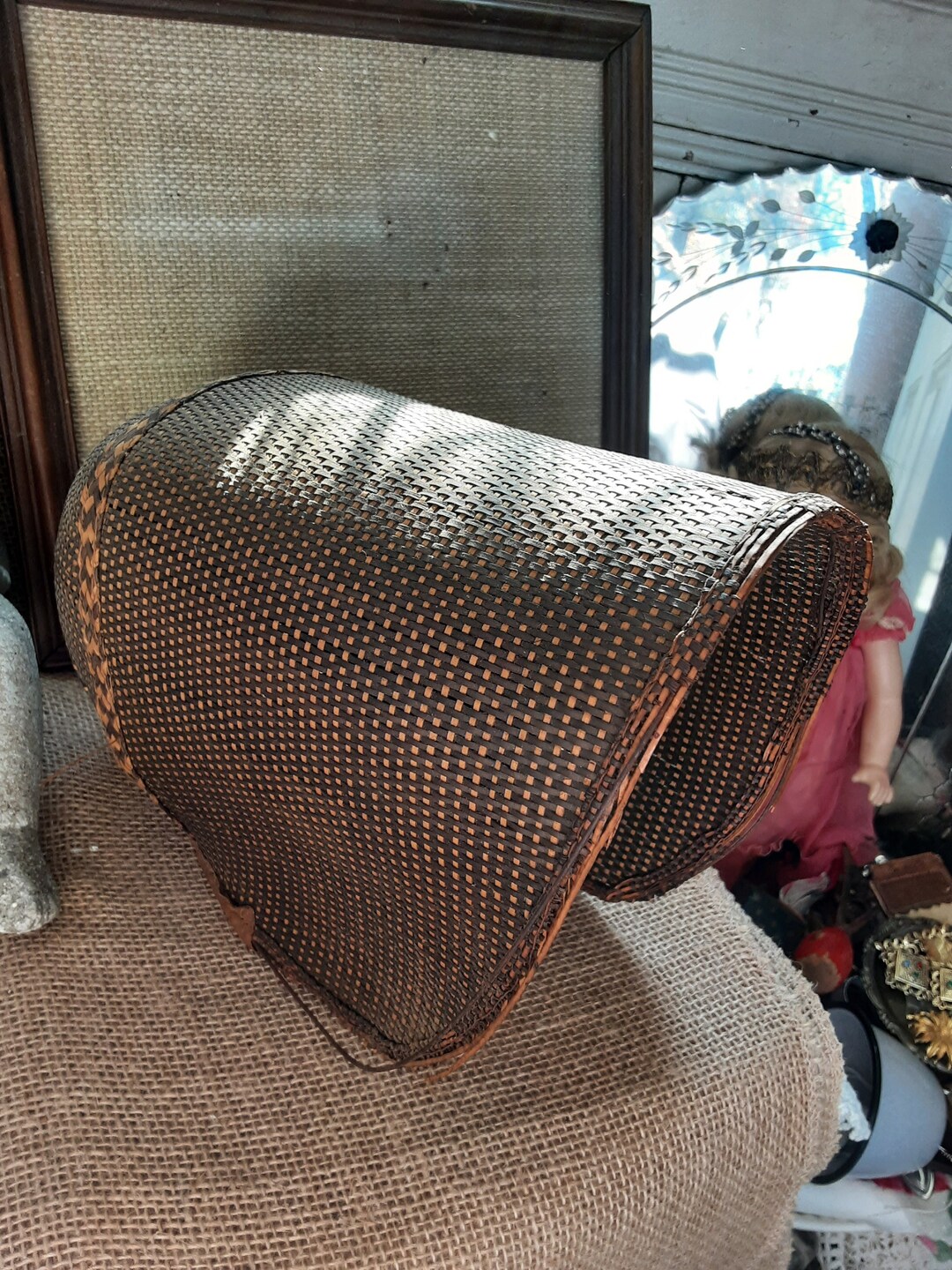 Antique Shaker Bonnet Hand Woven Sisters Primitive Country - Etsy