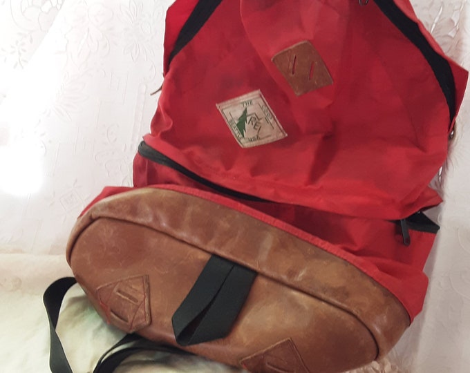 Leather Bottom REI Co-op Seattle Backpack * Red Nylon * Day Trip ...
