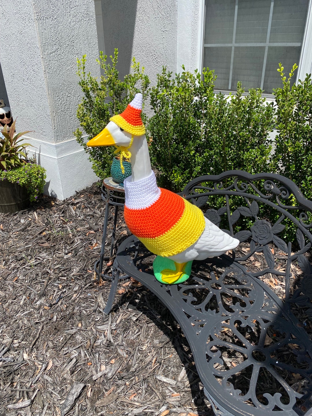 Handmade Crochet Goose Candy Corn Custom - Etsy